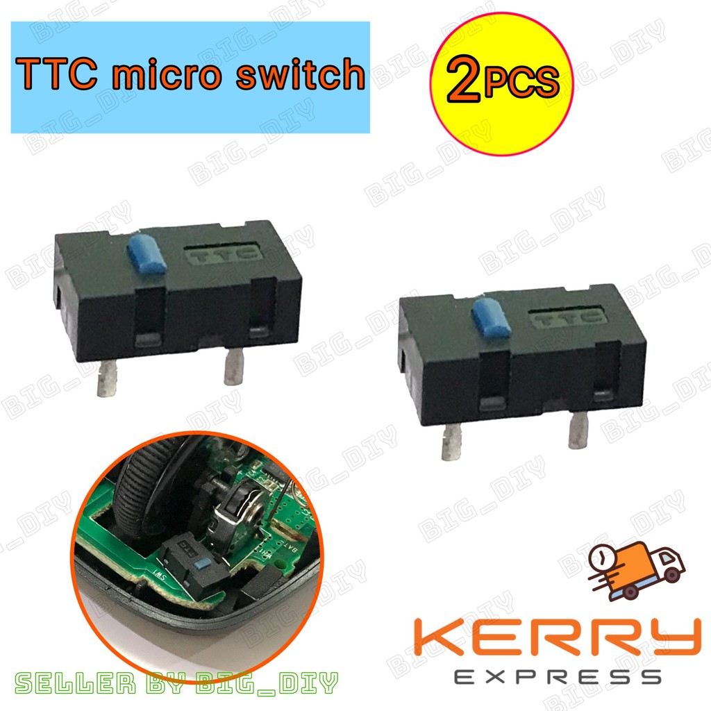 [ 2 pcs.] สวิทช์เมาส์ Micro switch mouse TTC micro switch อะไหล่สำหรับ ...