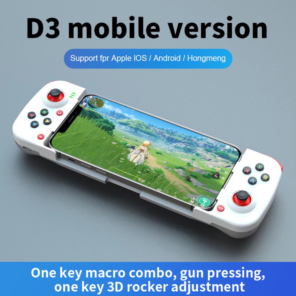 Original D3มไร้สายบลูทูธ5.0 Gamepad Telescopic Gaming Controller สำหรับ Android Ios โทรศัพท์ Pc ...
