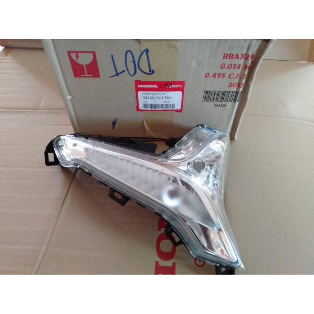 ไฟเลี้ยวหน้า ของแท้เบิกศูนย์ honda ข้างซ้าย L เวฟ125i 2019-2022 รุ่นไฟ ...