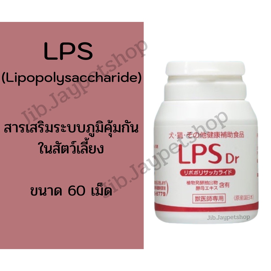 LPS Lipopolysaccharide สารเสริมระบบภูมิคุ้มกันในสัตว์เลี้ยง 1 กระปุก 60 ...
