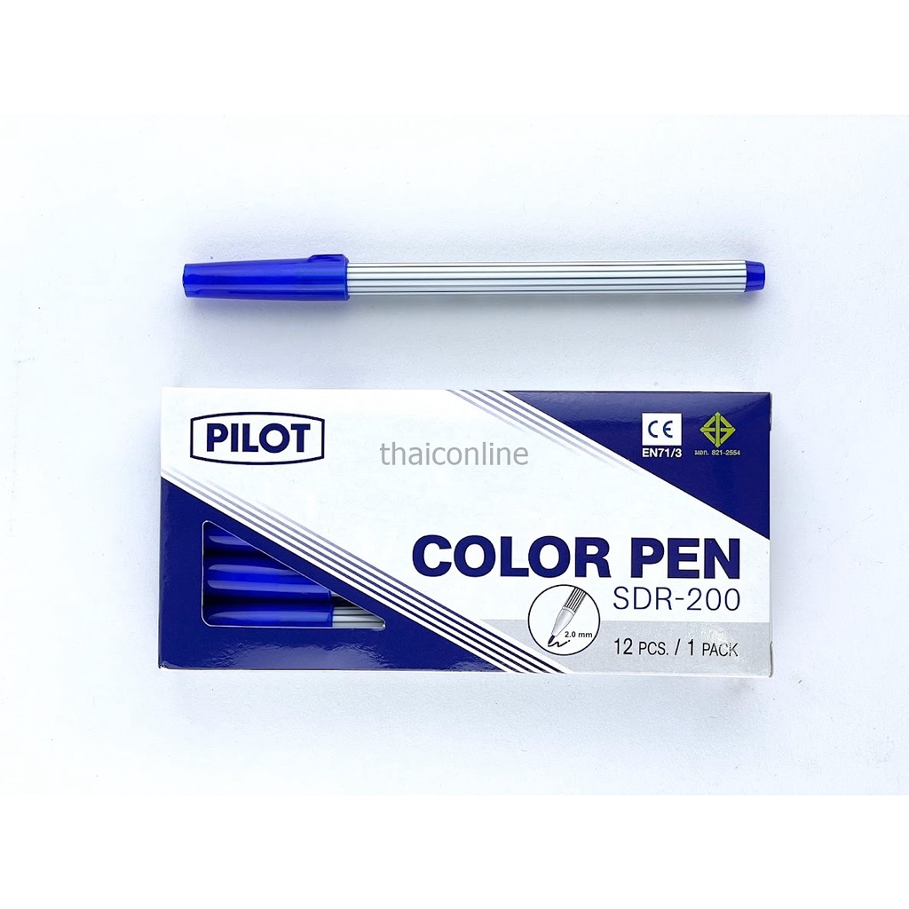 ของแท้ ขายส่ง ปากกาเมจิก ไพล็อต SDR-200 pilot กล่อง 12 ด้าม | Shopee ...