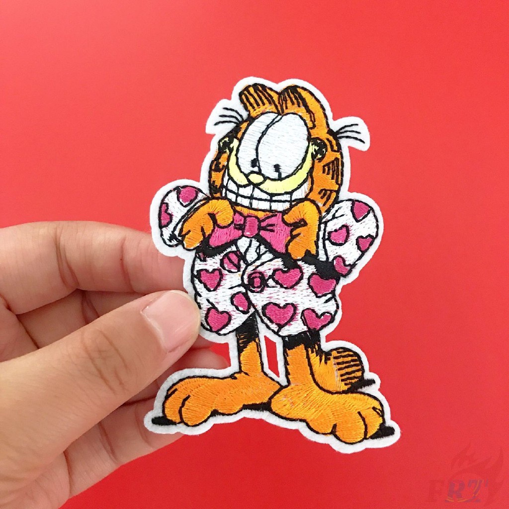 ☸ การ์ตูน: แผ่นแปะการ์ฟิลด์ ☸ แผ่นแพทช์รีดติดเสื้อ ลายการ์ตูนแมว Diy ...