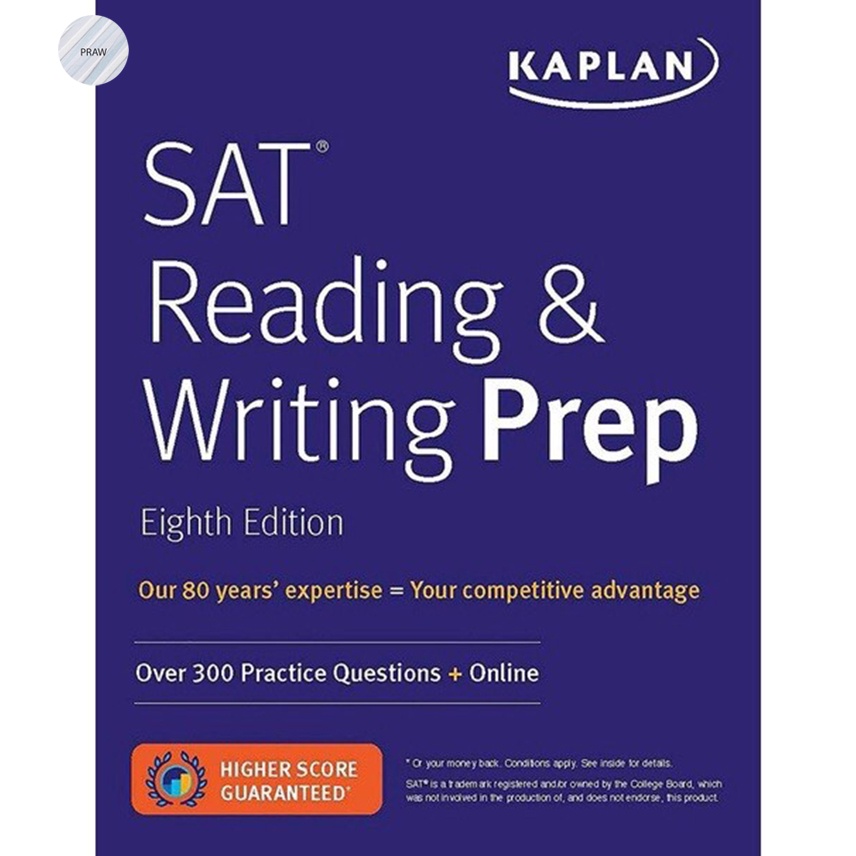 KAPLAN SAT READING & WRITING PREP: OVER 300 PRACTICE QUESTIONS + ONLINE ...