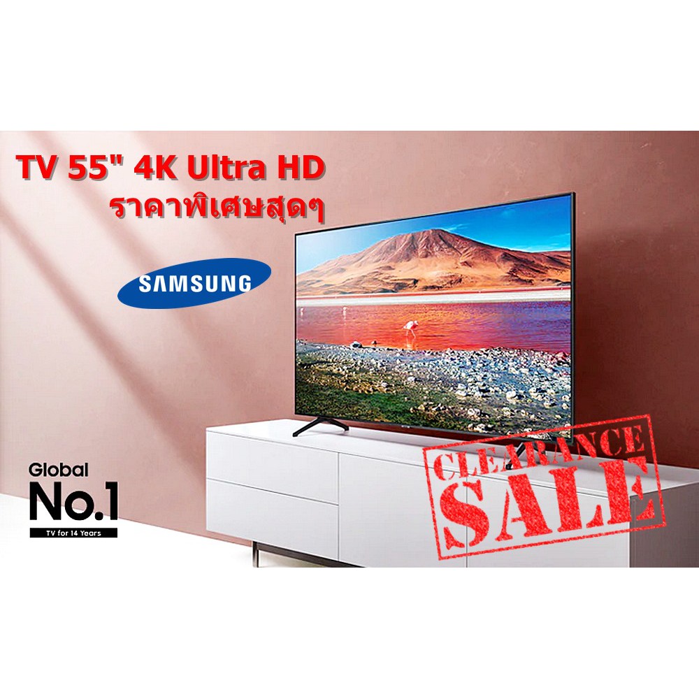 [ผ่อน0% 10ด] SAMSUNG UA55TU7000KXXT CRYSTAL 4K SMART TV ปี 2020 ขนาด 55 นิ้ว (55TU7000) ประกัน ...