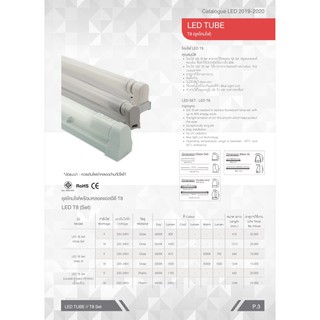 ชุดโคมไฟ LED T8 (9W/18W) รุ่น Double N PETANO | Shopee Thailand