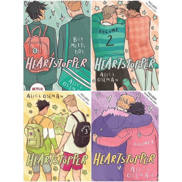 [หนังสือภาษาอังกฤษ] Heartstopper Volume 1 2 3 4 Alice Oseman yearbook ...