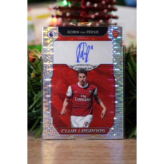 (soccer card,การ์ดบอล)Van persie prizm auto (ลายเซ็น) /25 | Shopee Thailand