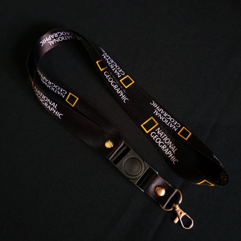 National Geographic Printing Id Card Lanyard Strap [สามารถเดี่ยวได้ ...