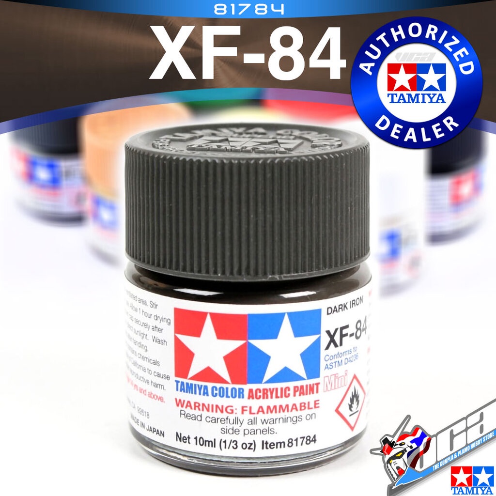 TAMIYA 81784 XF-84 XF84 FLAT DARK IRON MATT MATTE สีเมทัลเข้ม ACRYLIC ...