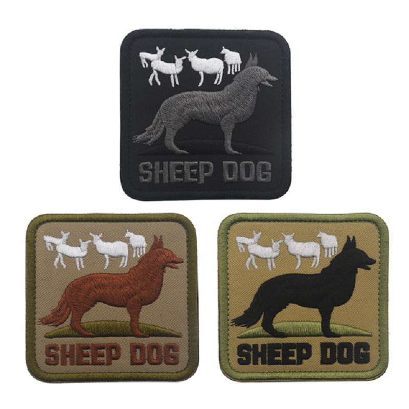 SHEEPDOG Sheep Dog US ARMY TACTICAL K9 MILITARY BADGE INFIDEL FOREST ...