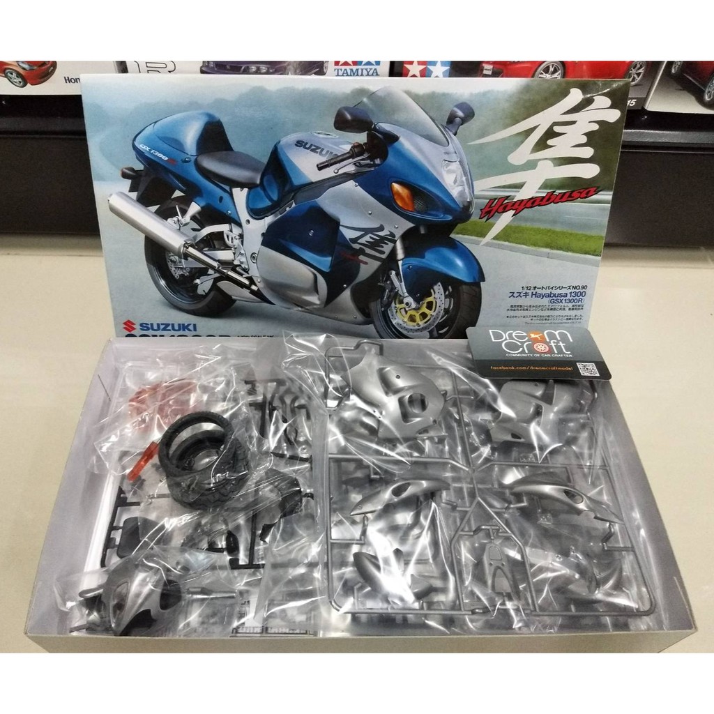 TAMIYA 1/12 Suzuki Hayabusa 1300 GSX1300 (โมเดลรถจักรยานยนต์ Model DreamCraft) | Shopee Thailand