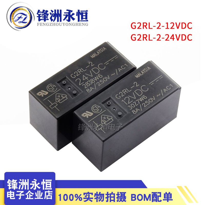 G2RL-2-12VDC 24VDC Omron Omronรีเลย์DC12V 24โวลต์8ฟุตสองเปิดสองปิด | Shopee Thailand