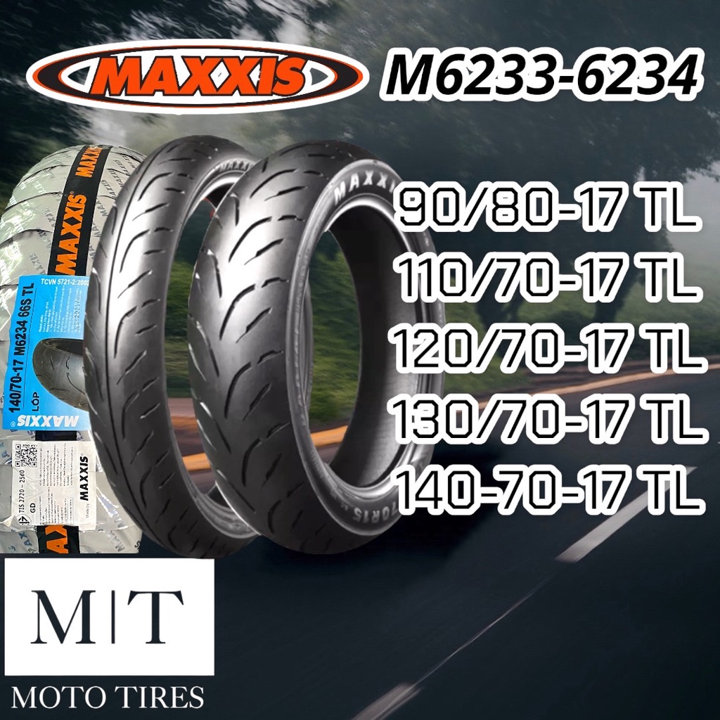 #ยางปี23-24# MAXXIS M6233,M6234 TL ขอบ17 ยางรถมอเตอร์ไซค์ | Shopee Thailand