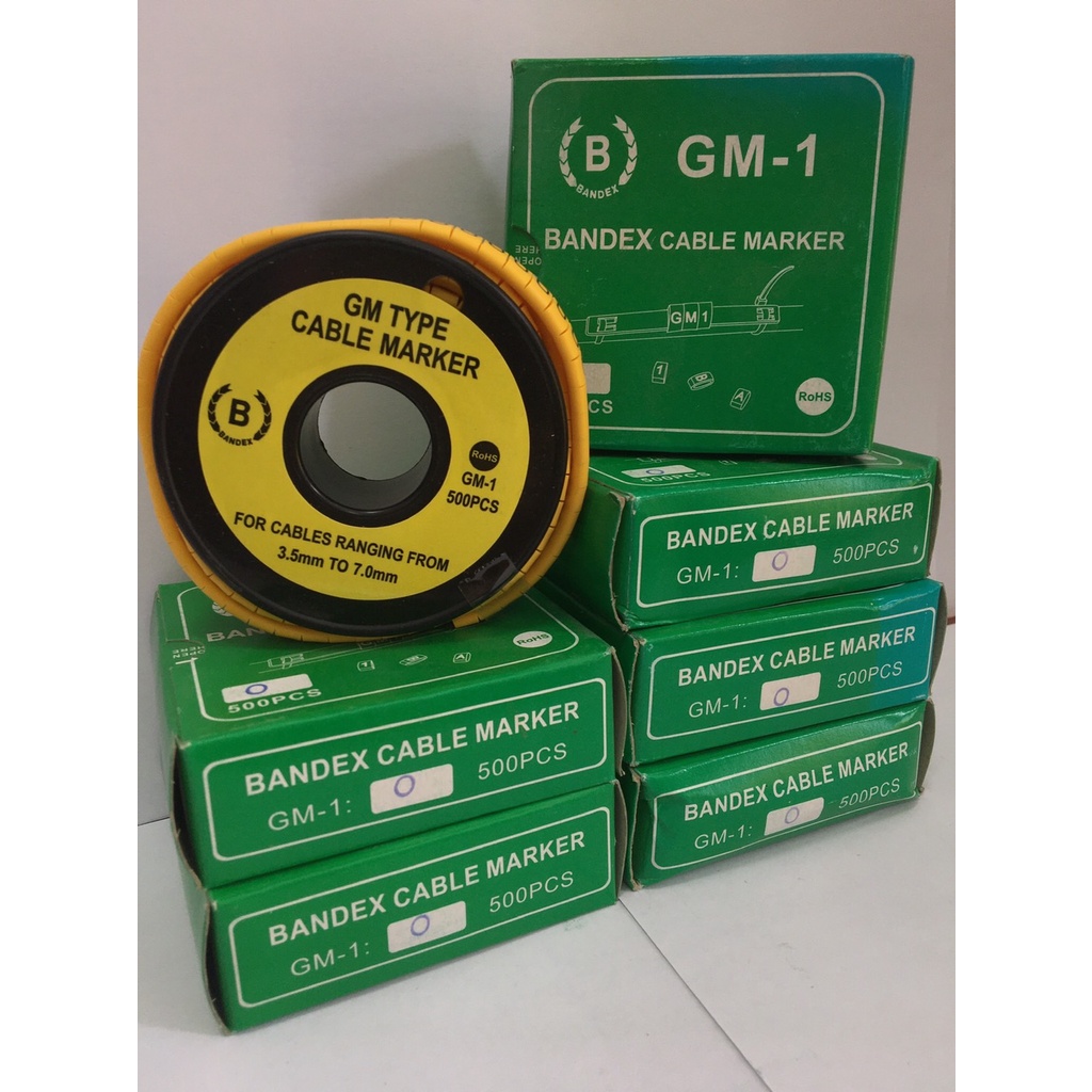 เคเบิ้ลมาร์คเกอร์ CABLE MARKER (NUMBER AND LETTERS) (BANDEX) รุ่น GM ...