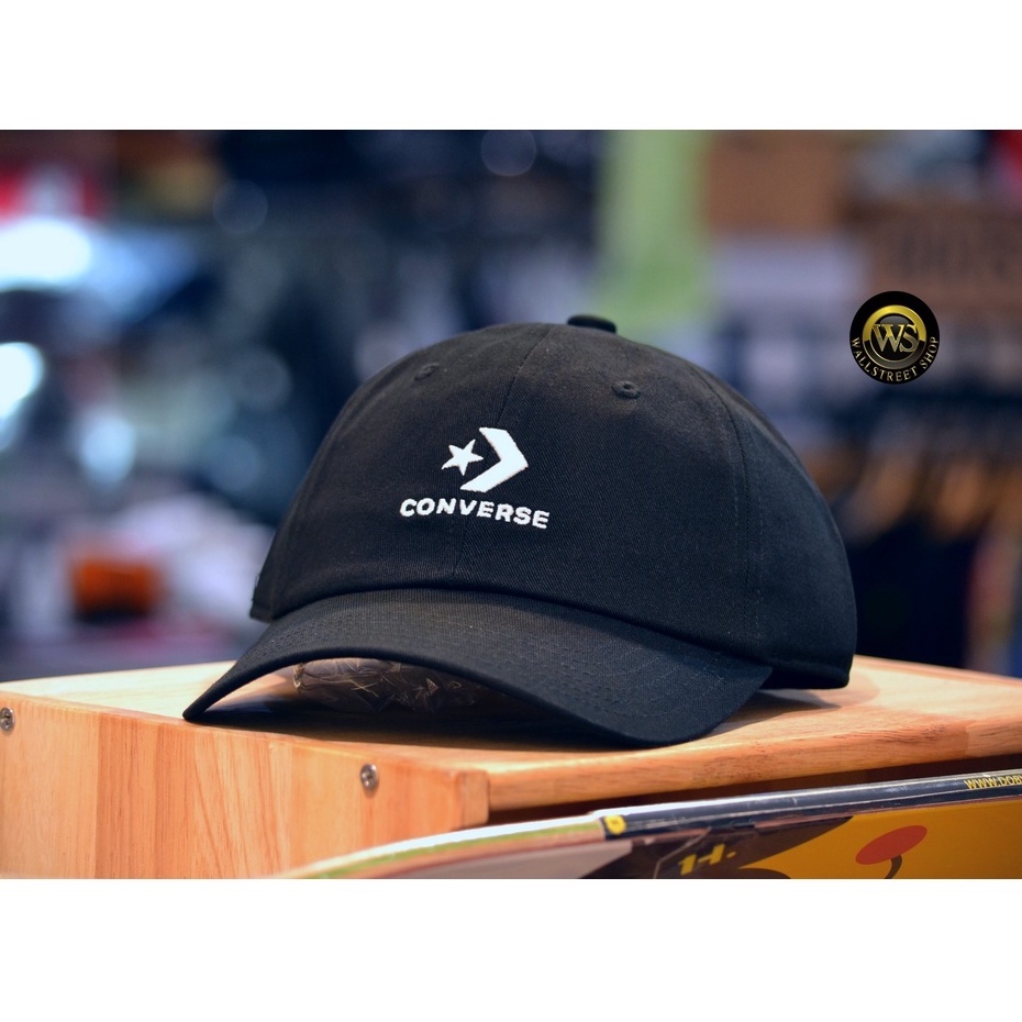 (สินค้าลิขสิทธิ์แท้) Converse STAR CHEVRON BASEBALL CAP BLACK สินค้ามี ...