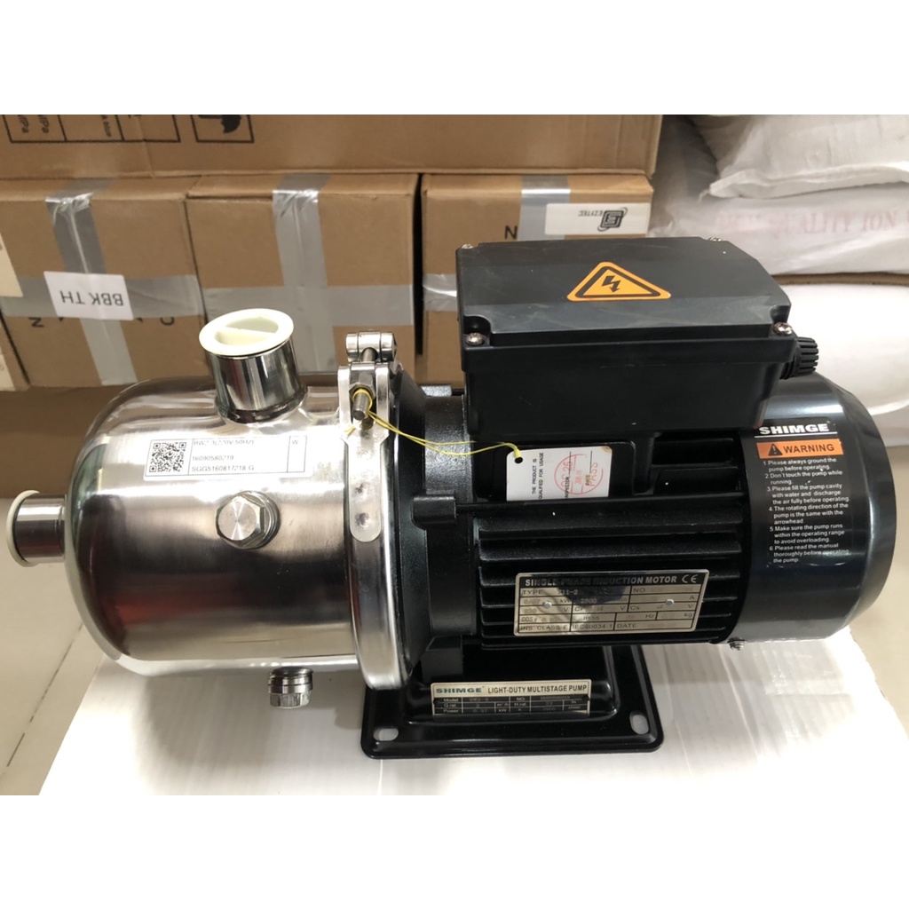 SHIMGE ปั้มน้ำสแตนเลส 220v รุ่น BW2-3, BW2-4, BW4-4, BW2-6, BW J 2-6 ของแท้ 100% | Shopee Thailand