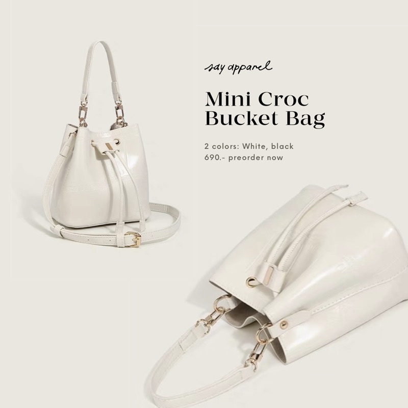 Mini bucket bag (with 2 straps) ใส่โค้ด DWGRGLX ลด 100.- เมื่อช็อปครบ ...
