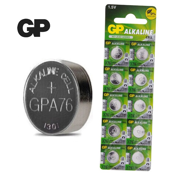 ถ่าน GP A76 (LR44, AG13) 1.5V Alkaline Battery (ราคาต่อ 1 ก้อน) | Shopee Thailand