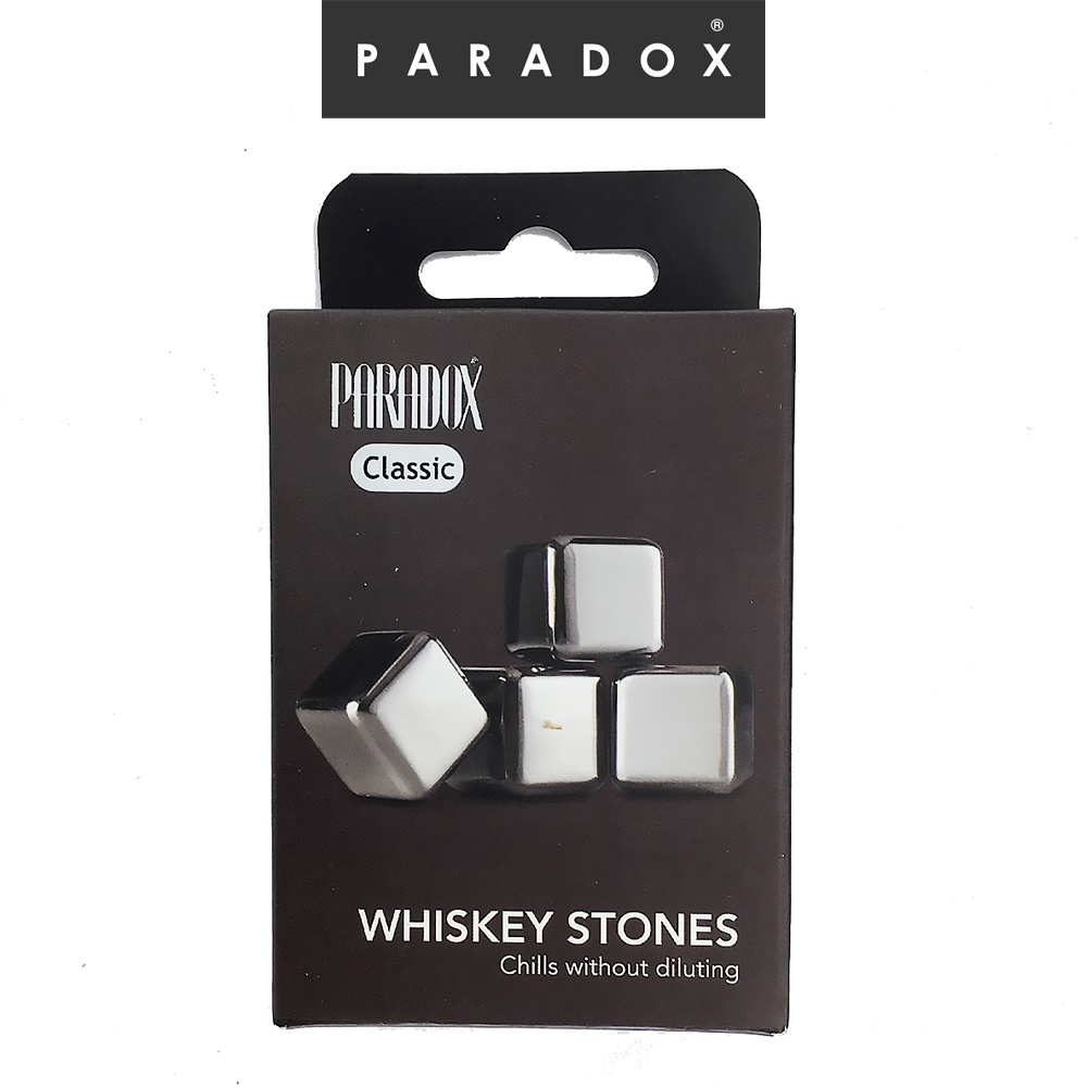 Paradox พาราด็อกซ์ น้ำแข็งสแตนเลส 4ชิ้นคลาสสิค WHISKY STONE SET 4 PCS ...