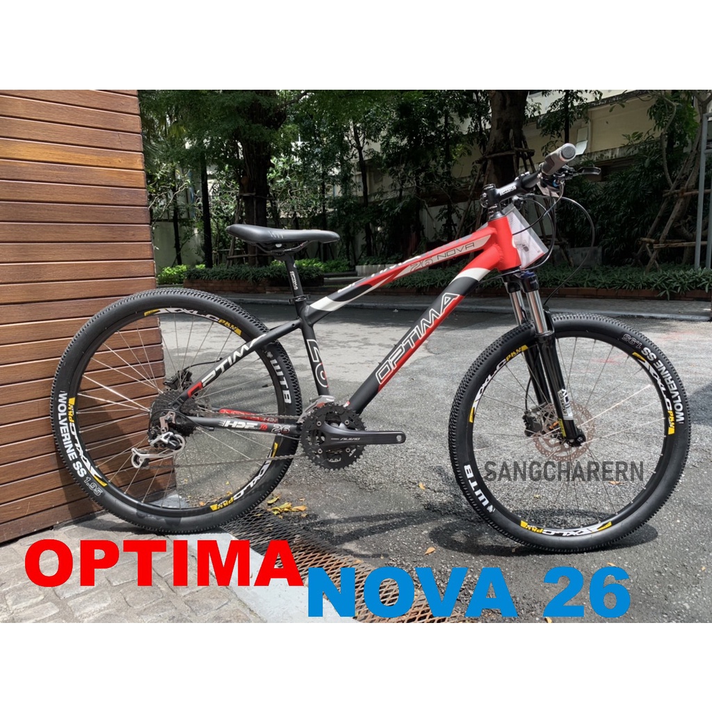 จักรยานเสือภูเขา OPTIMA NOVA 5000 26นิ้ว Shimano Alivio 27สปีด สีดำแดง ...