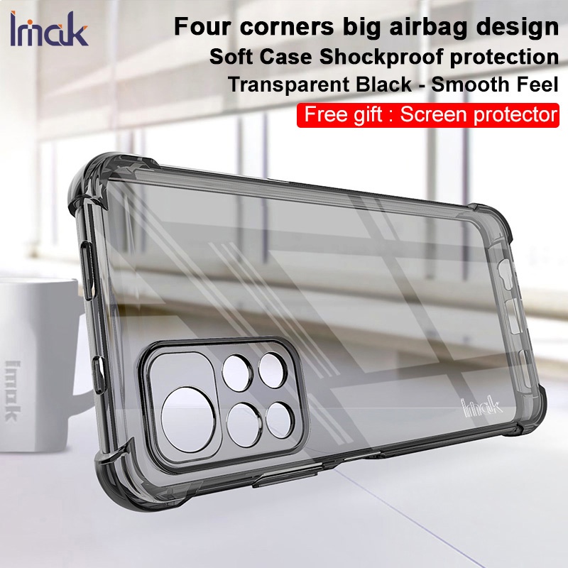 Imak Redmi Note 11T / 11S 5G เคส TPU นิ่ม กันกระแทก Poco M4 Pro 5G ใส ซิลิโคน ฝาหลัง ฟิล์มหน้าจอ ...