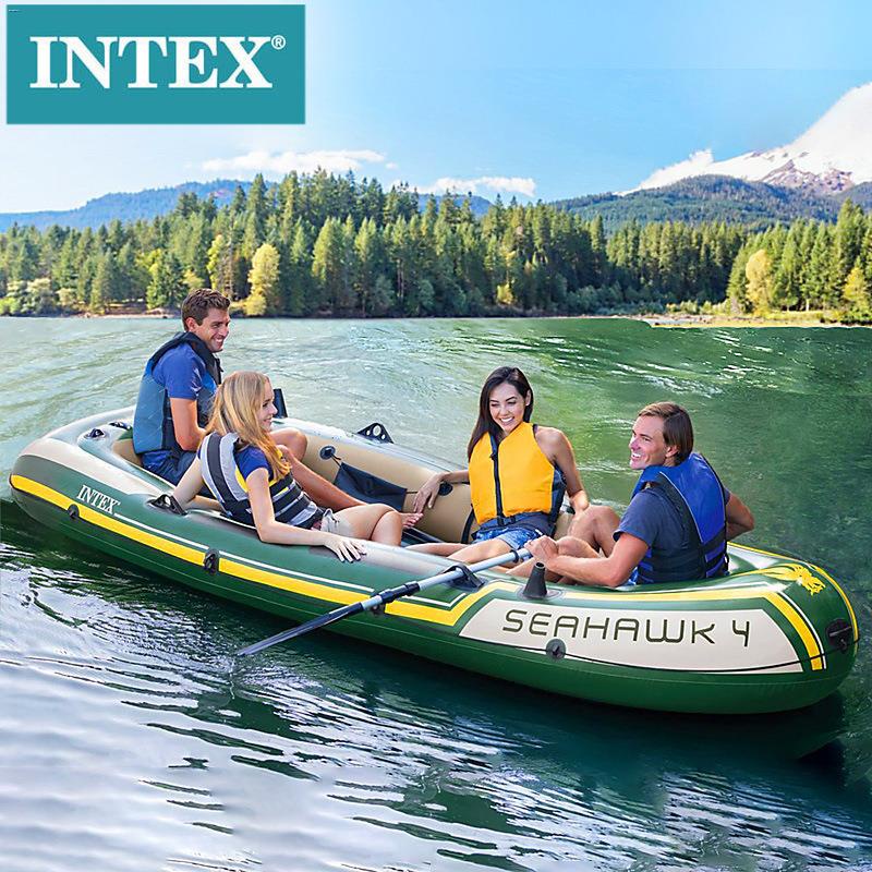 INTEX 68351 Seahawk four-person inflatable boat rubber boat assault ...