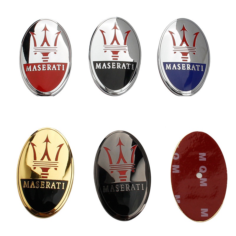 เหมาะสําหรับ Maserati Hood Label รถหัวป้าย C-Pillar ป้ายด้านข้างรถสติก ...