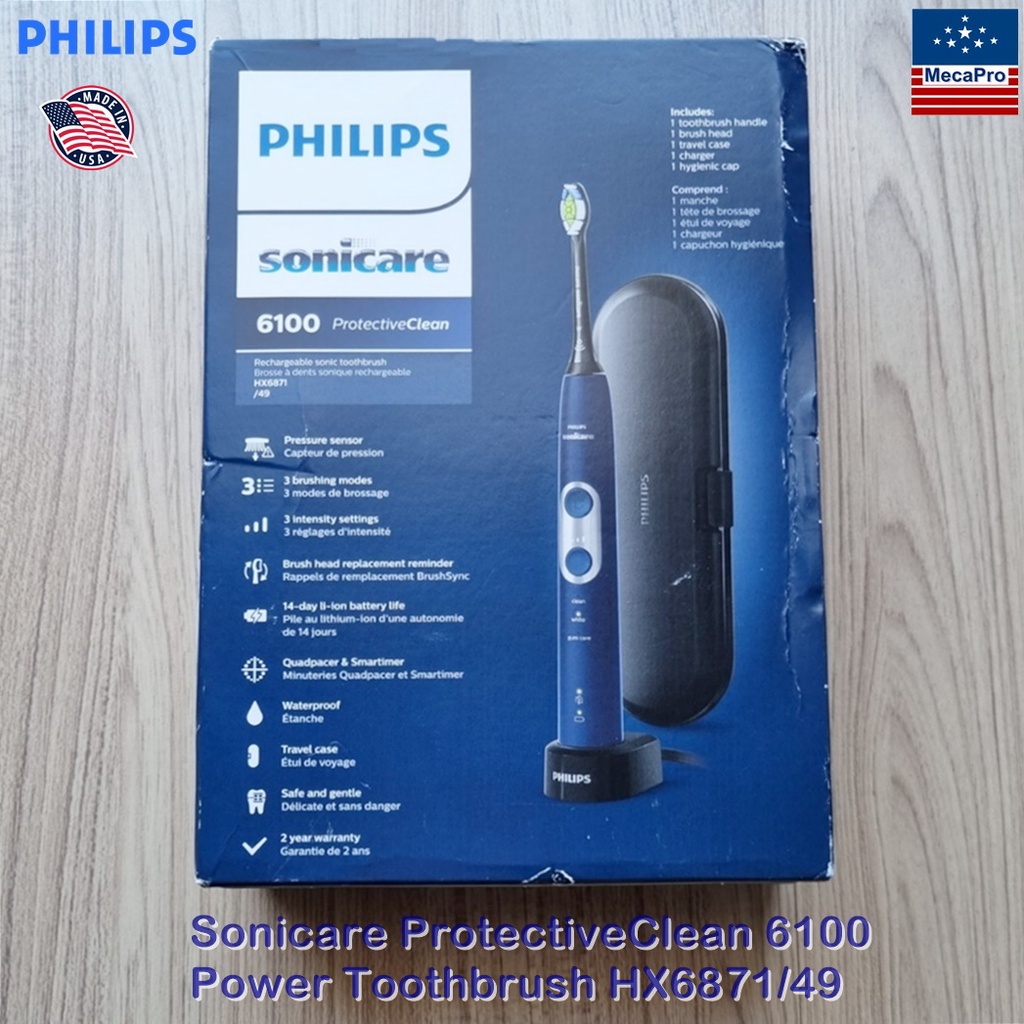 Philips® Sonicare ProtectiveClean 6100 Power Toothbrush, Navy Blue รุ่น ...