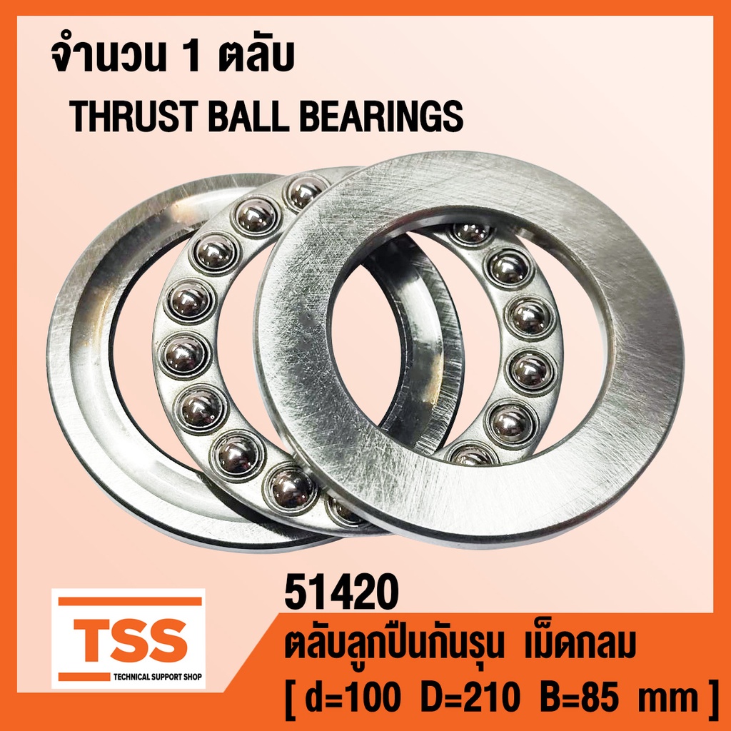 51420 ตลับลูกปืนกันรุนเม็ดกลม ( THRUST BALL BEARINGS ) ตลับลูกปืนกันรุน ...