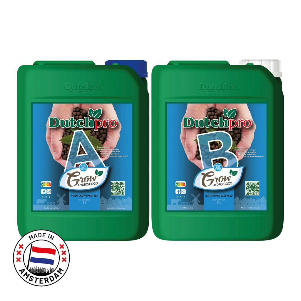 5L Dutchpro Hydro/Coco Grow A+B / 5ลิตร ปุ๋ยหลักทำใบ เร่งโต A+B สำหรับไฮโดรโปนิกส์/ขุยมะพร้าว ...
