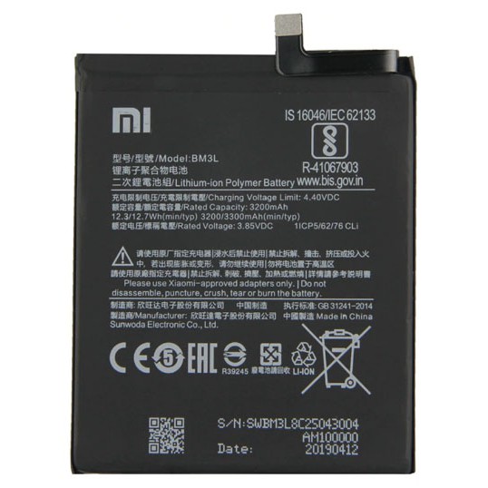 แบตเตอรี่ Xiaomi Mi 9 (BM3L) รับประกัน 3 เดือน แบต Xiaomi Mi 9 | Shopee ...