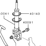 โช๊คอัพหน้า Mitsubishi ATTRAGE แอทราจ มิตซู แท้ เบิกศูนย์ | Shopee Thailand