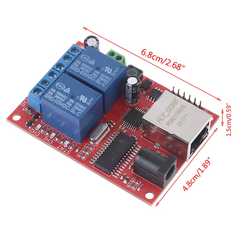 CH* Lan Ethernet 2 Way Relay Board Delay Switch TCP UDP Controller ...