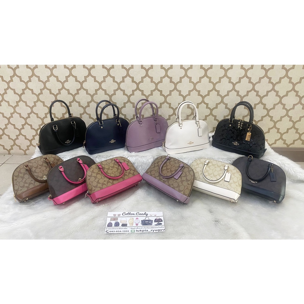 COACH แท้ 💯%COACH MINI SIERRA SATCHEL กระเป๋าสะพายทรงโดม ขนาดมินิ 55450 ...
