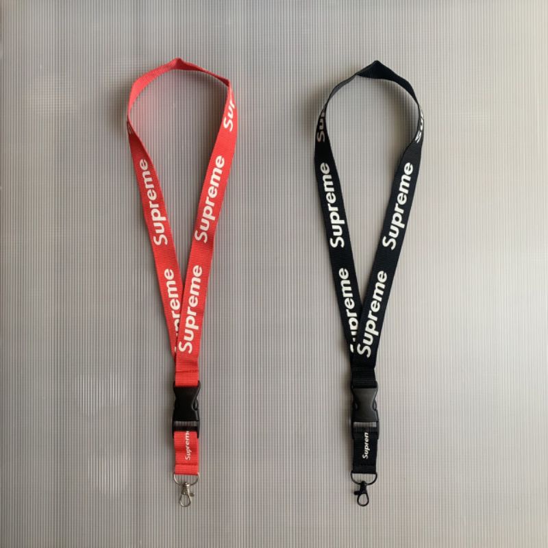 Lanyard Supreme สายคล้องคอ คล้องบัตร | Shopee Thailand