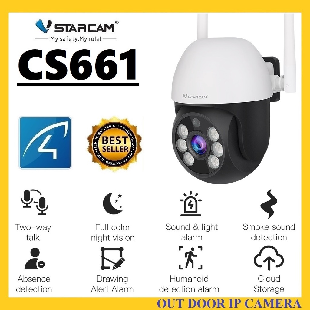 VSTARCAM CS661 SUPER HD 1296P 3.0Megapixel WiFi MiNi Dome iP Camera กล้องวงจรปิดไร้สาย ไวไฟ กัน ...