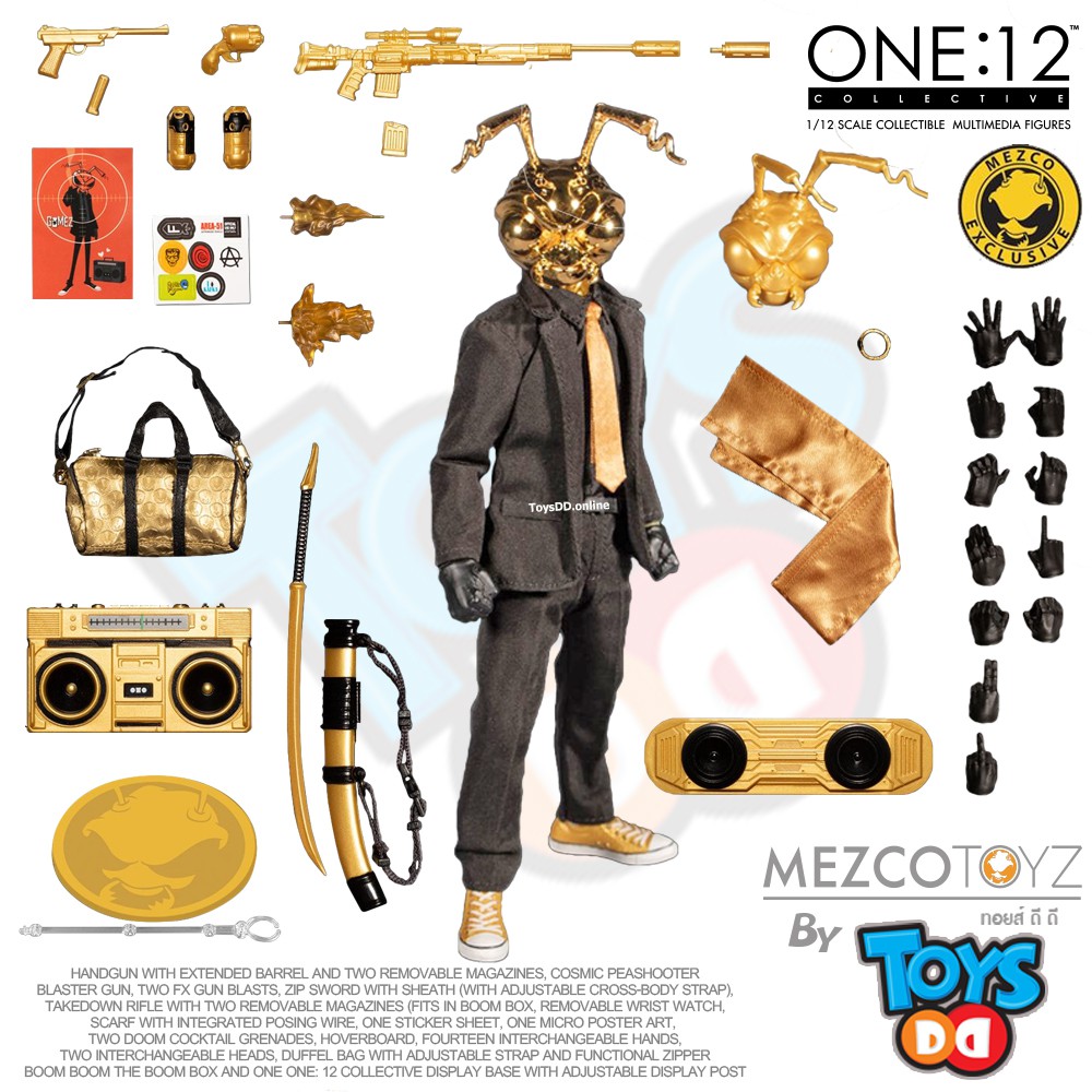 Mezco One:12 Collective Gomez: The Roach with the Golden Head | Shopee ...