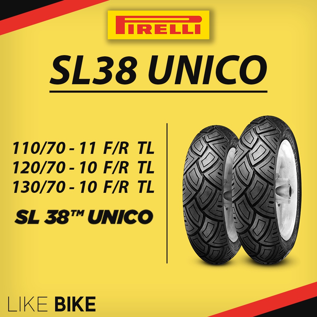**เปิดร้านใหม่** ยางนอก Pirelli SL38 UNICO ขอบ 10 11 ยางรถมอเตอไซค์ ...