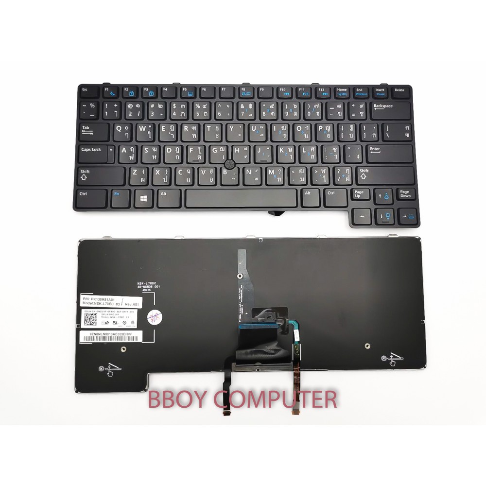 DELL KEYBOARD คีย์บอร์ด Dell Latitude E6430U E6430S E6330 6530U 6430u ...
