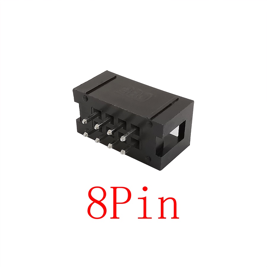 100Pcs DC3 Header Straight Pin PCB Connector DC3 6-50P 2.54mm Pitch Double-spaced ISP Male ...
