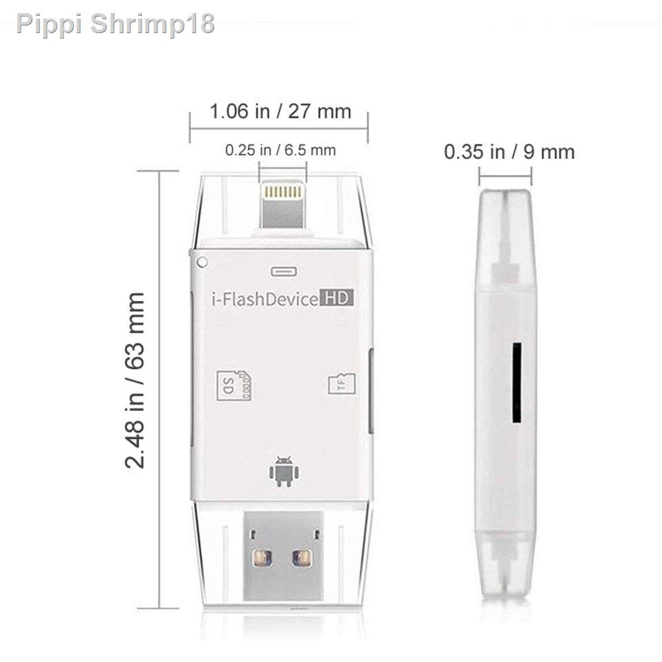 3 in 1 iFlash Drive เครื่องอ่าน การ์ดหน่วยความจำ เมมโมรี่ แฟลชไดร์ฟ ...
