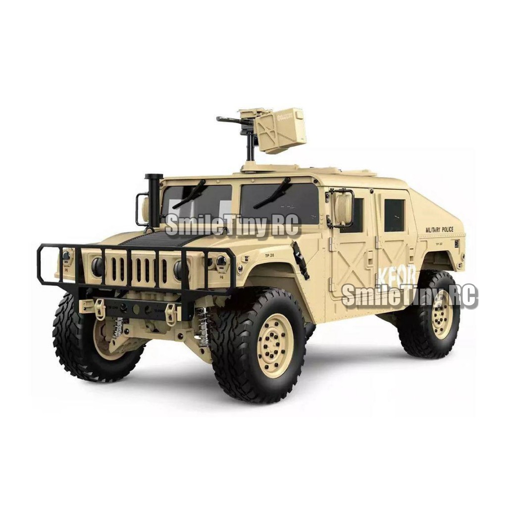 [รุ่นท็อปมีไฟมีเสียง] รถสเกล บังคับวิทยุ 1/10 Humvee ฮัมวี่ พร้อมเล่น ...