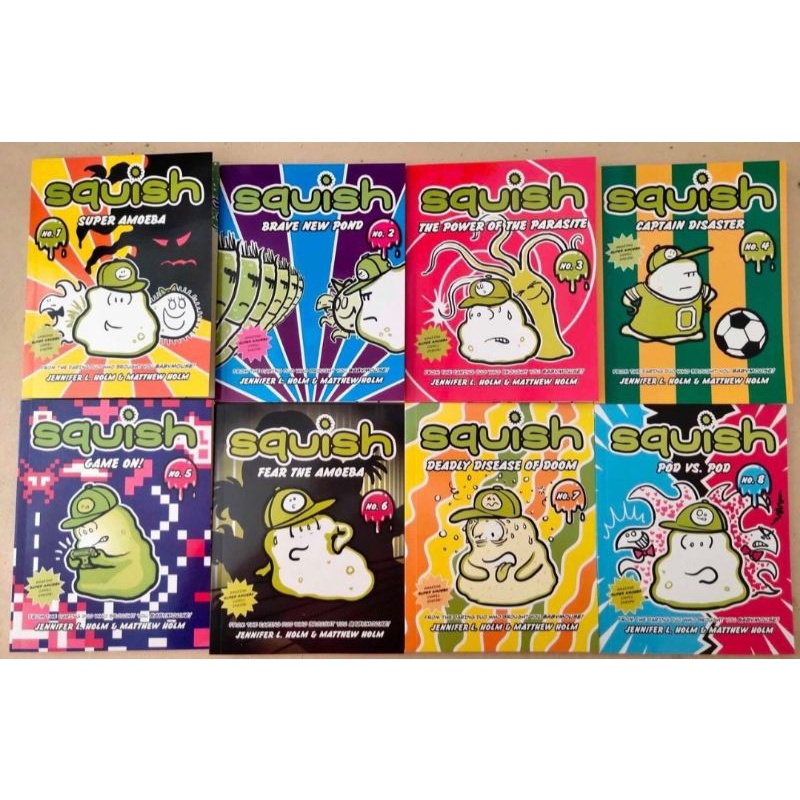 หนังสือชุด Squish 8 เล่ม Comic Book หนังสือการ์ตูนภาษาอังกฤษ สำหรับเด็ก ...