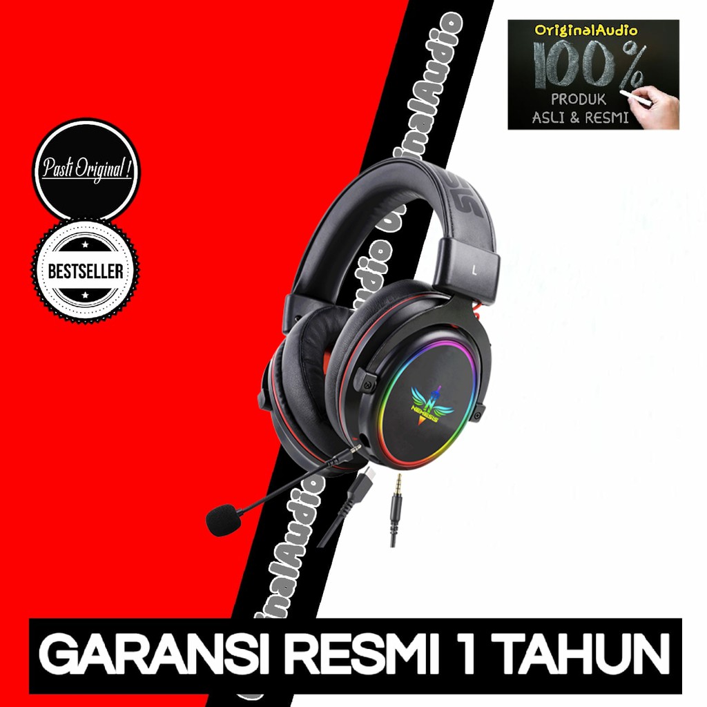 Nyk Hs-E11 Stellar 7.1 Surround ชุดหูฟังเล่นเกมพร้อม 3in1 เชื่อมต่อ | Shopee Thailand