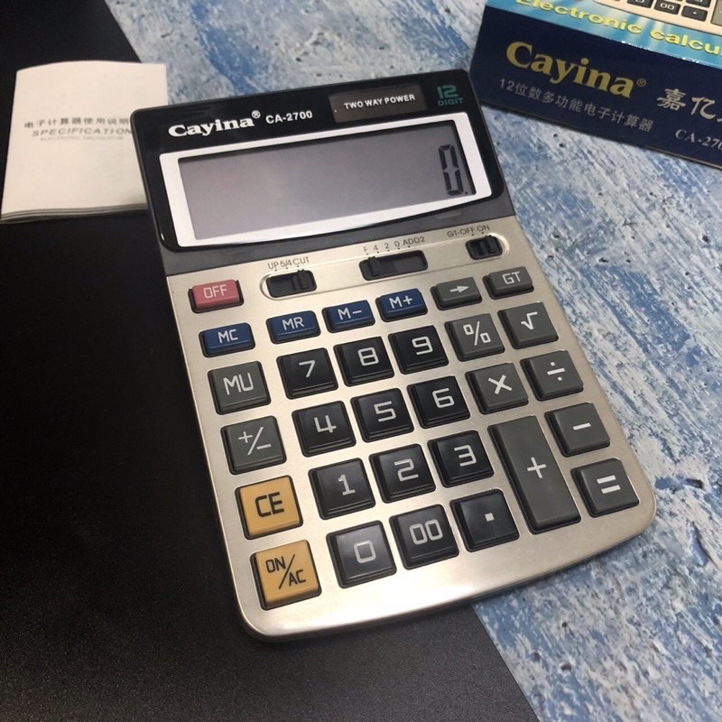 เครื่องคิดเลข รุ่น CA-2700พลังงานแสงอาทิตย์ 12 หลัก ขนาดใหญ่ ...