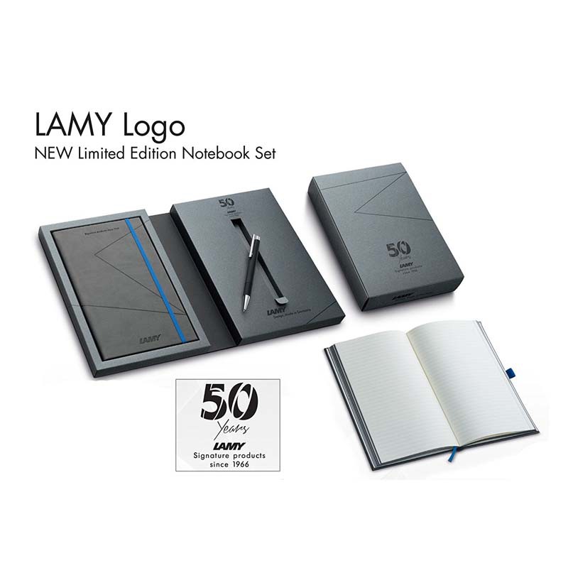 Lamy 50th Anniversary Limited Edition notebook with LAMY logo M+ ...