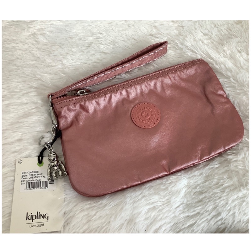 Kipling Creativity XL @ Metallic Rust ของแท้ | Shopee Thailand