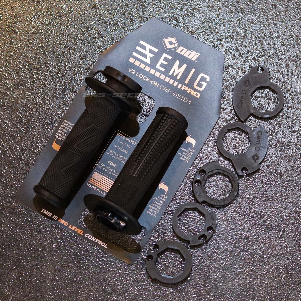ปลอกแฮนด์ ODI Grips EMIG PRO V2 Lock-On (ของแท้) ใส่ CRF250/300, KLX110/140G/230/250/300 ...