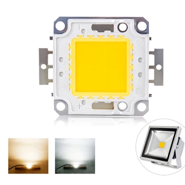 High Power COB LED ชิป 10W 20W 30W 50W 100W สีขาว/อุ่นสีขาวสำหรับ ...