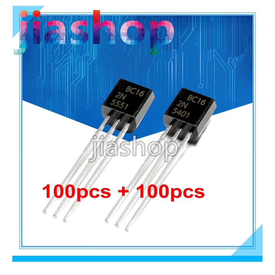 ทรานซิสเตอร์สองขั้ว 2N5551 2N5401 5551 5401 TO-92 100 ชิ้น * 2N5401 และ ...
